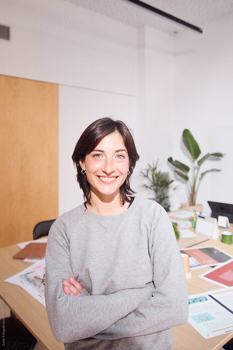 "Smiling Young Businesswoman Portrait" by Stocksy Contributor "Guille ...