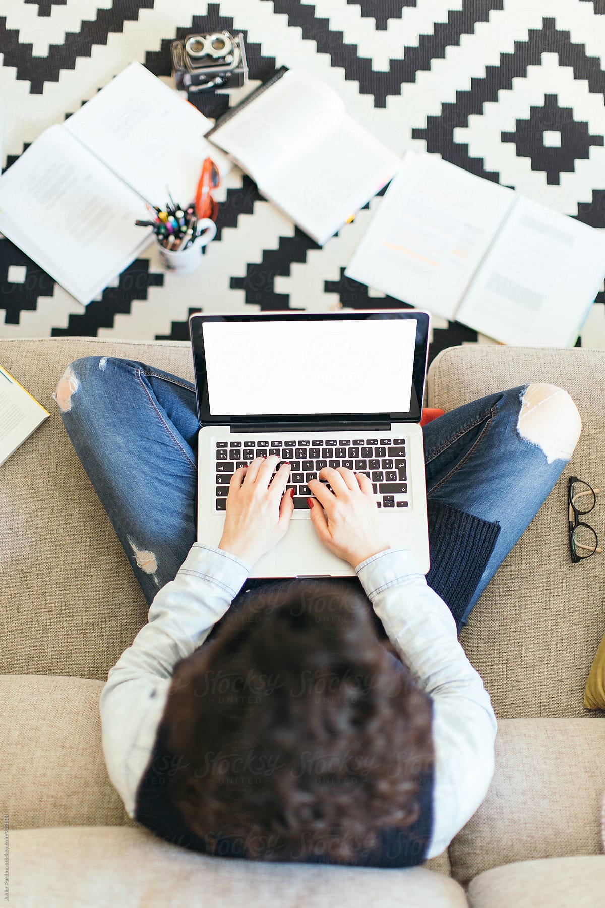 "Woman Working At Home With Her Computer" by Stocksy Contributor ...