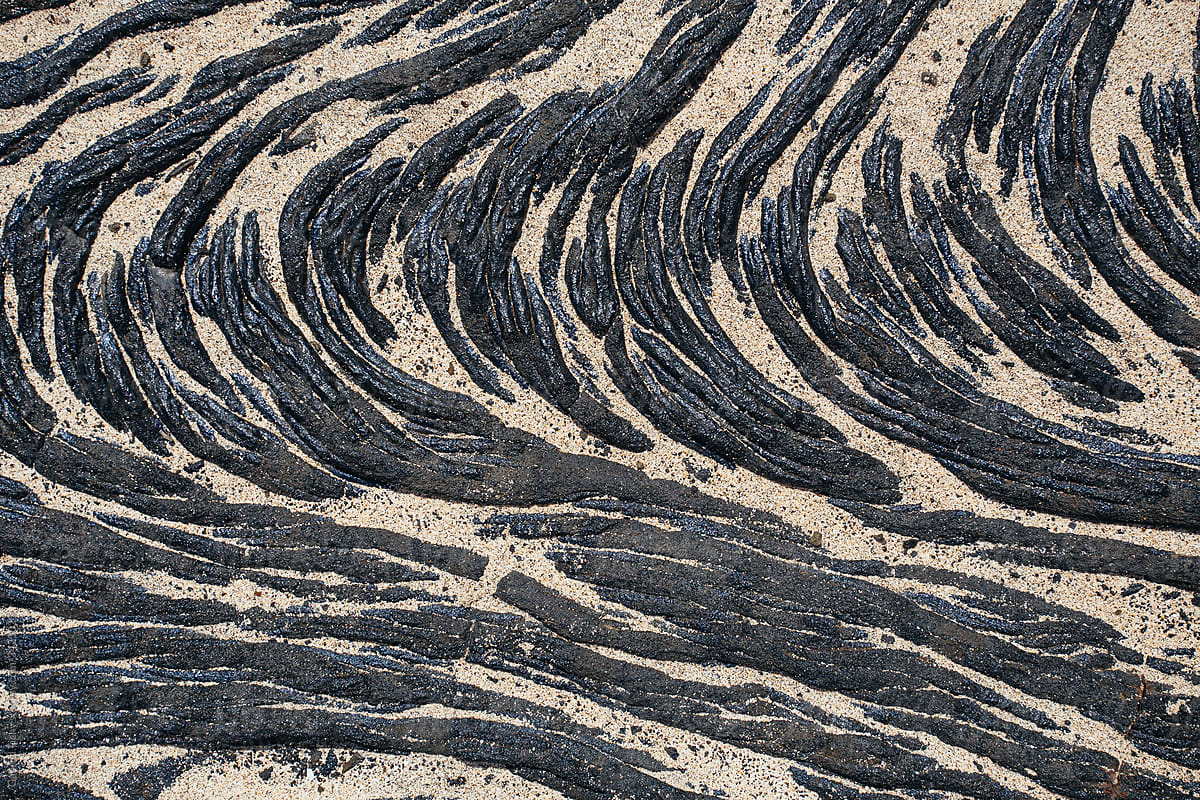"Lava Flow Partially Covered By Sand" by Stocksy Contributor "Gabriel ...