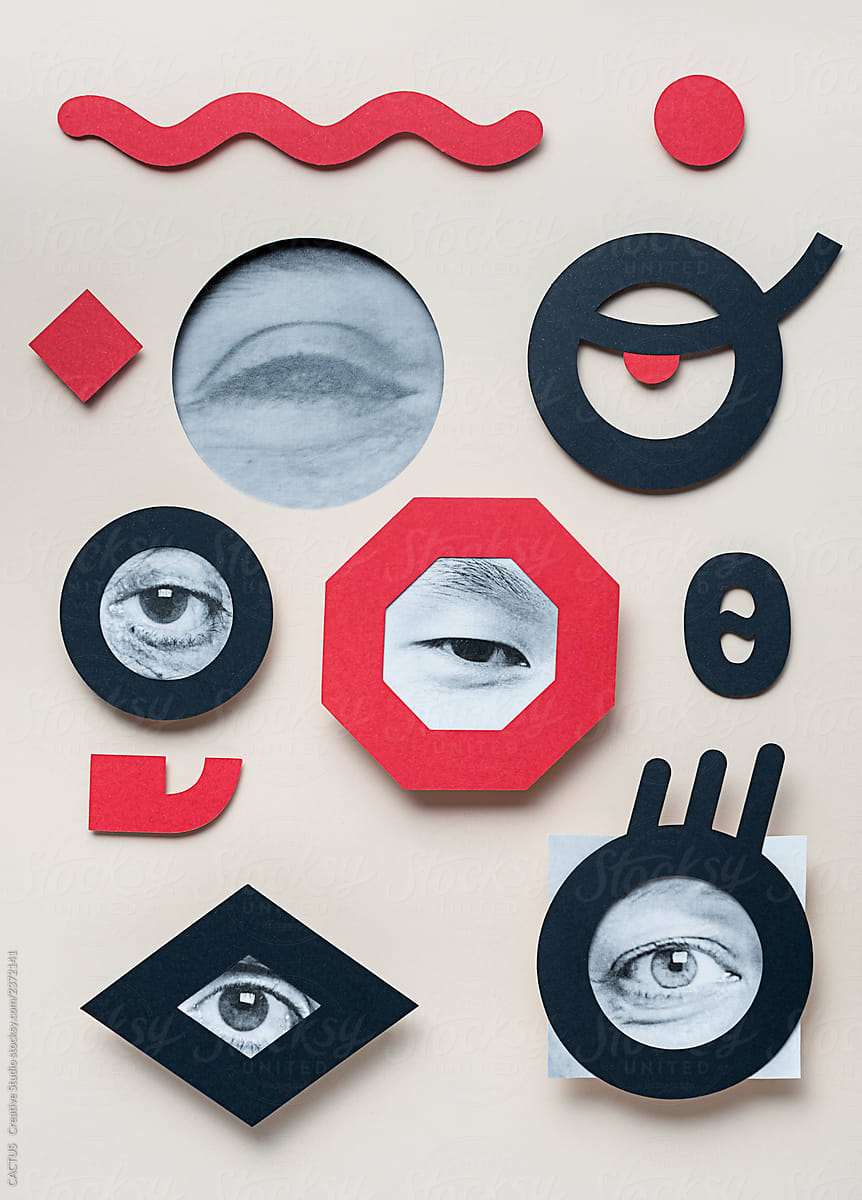 "Collage Eyes" by Stocksy Contributor "CACTUS Creative Studio" - Stocksy
