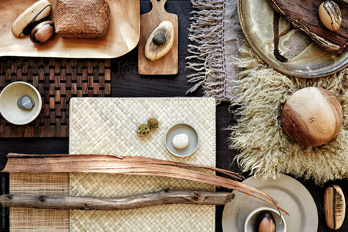 "Natural Home Decor Still Life With Various Textures" by Stocksy ...