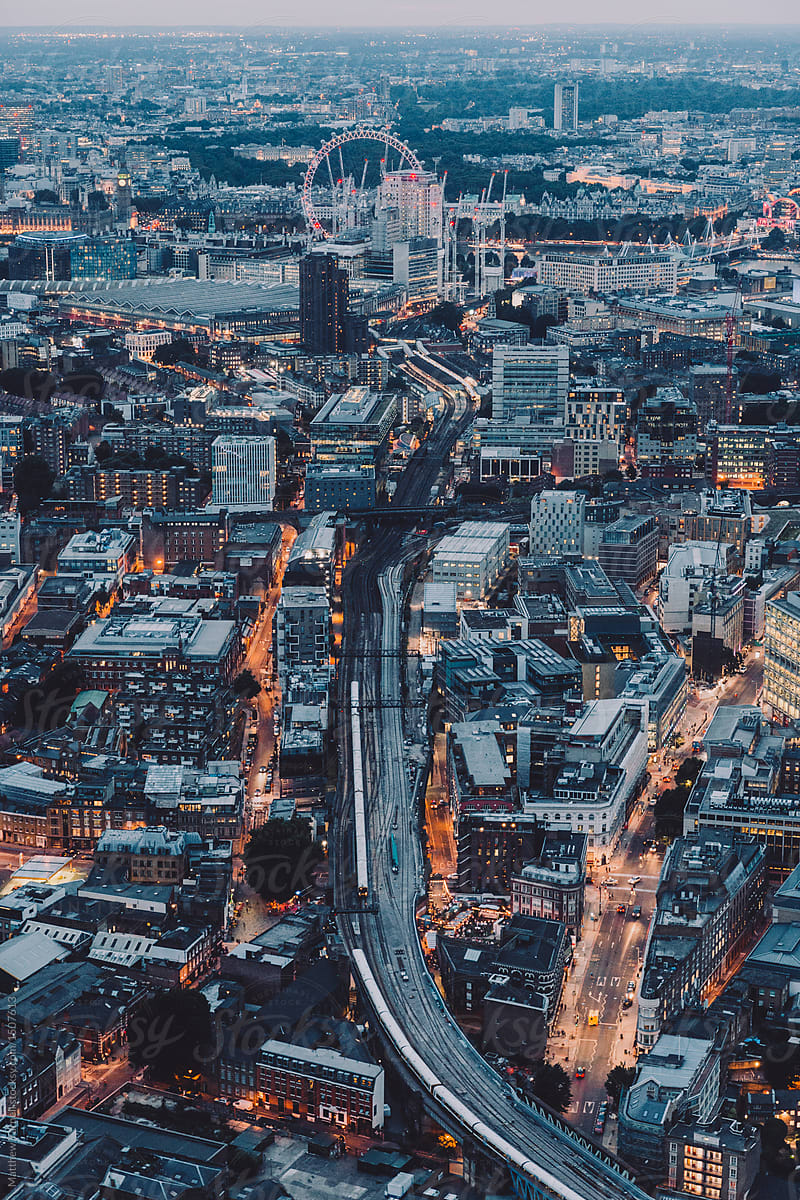 "Bird's Eye View Of London" by Stocksy Contributor "Matthew Yarnell ...