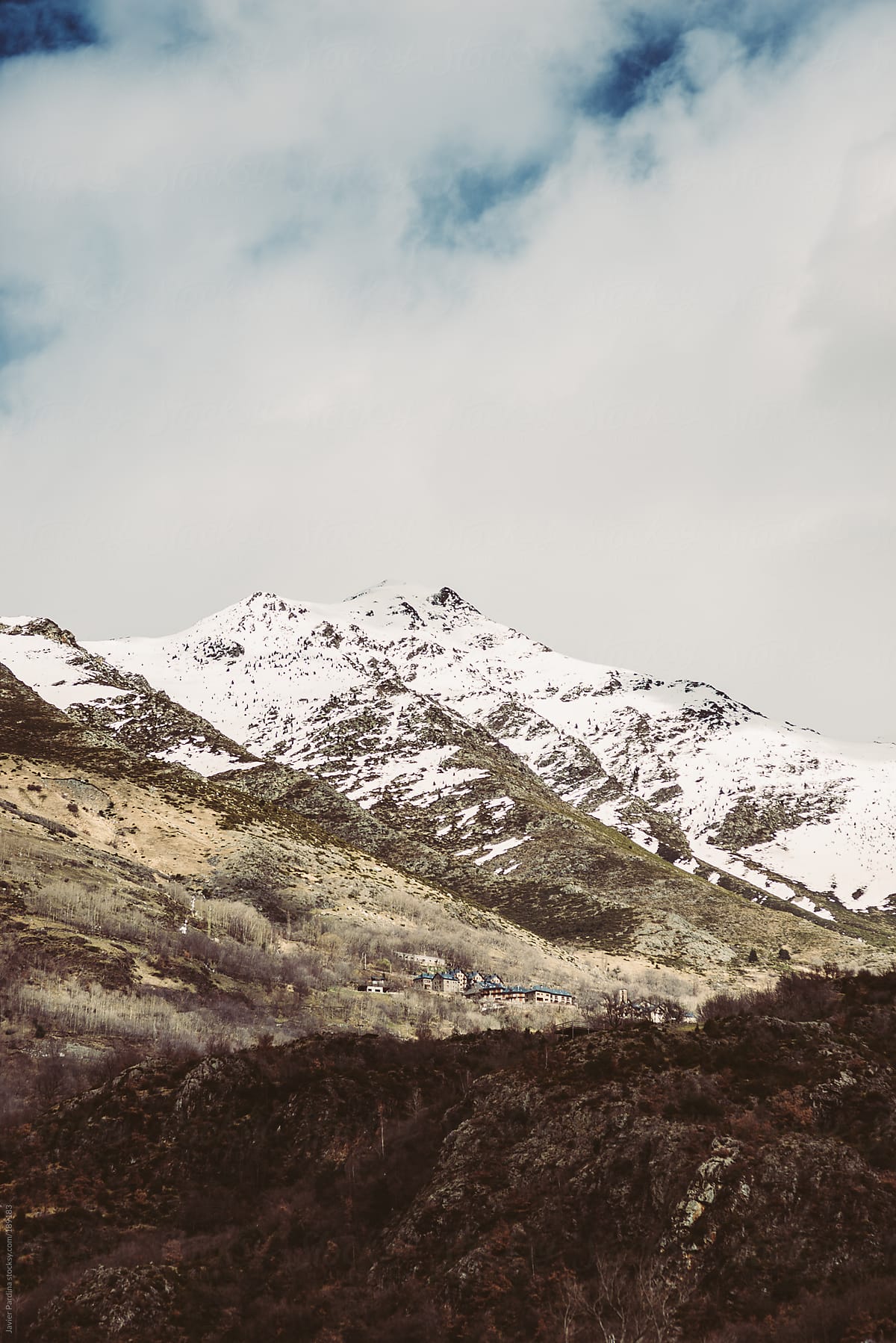 "Landscape Photography Of Mountains With The First Snows Of Winter" by ...