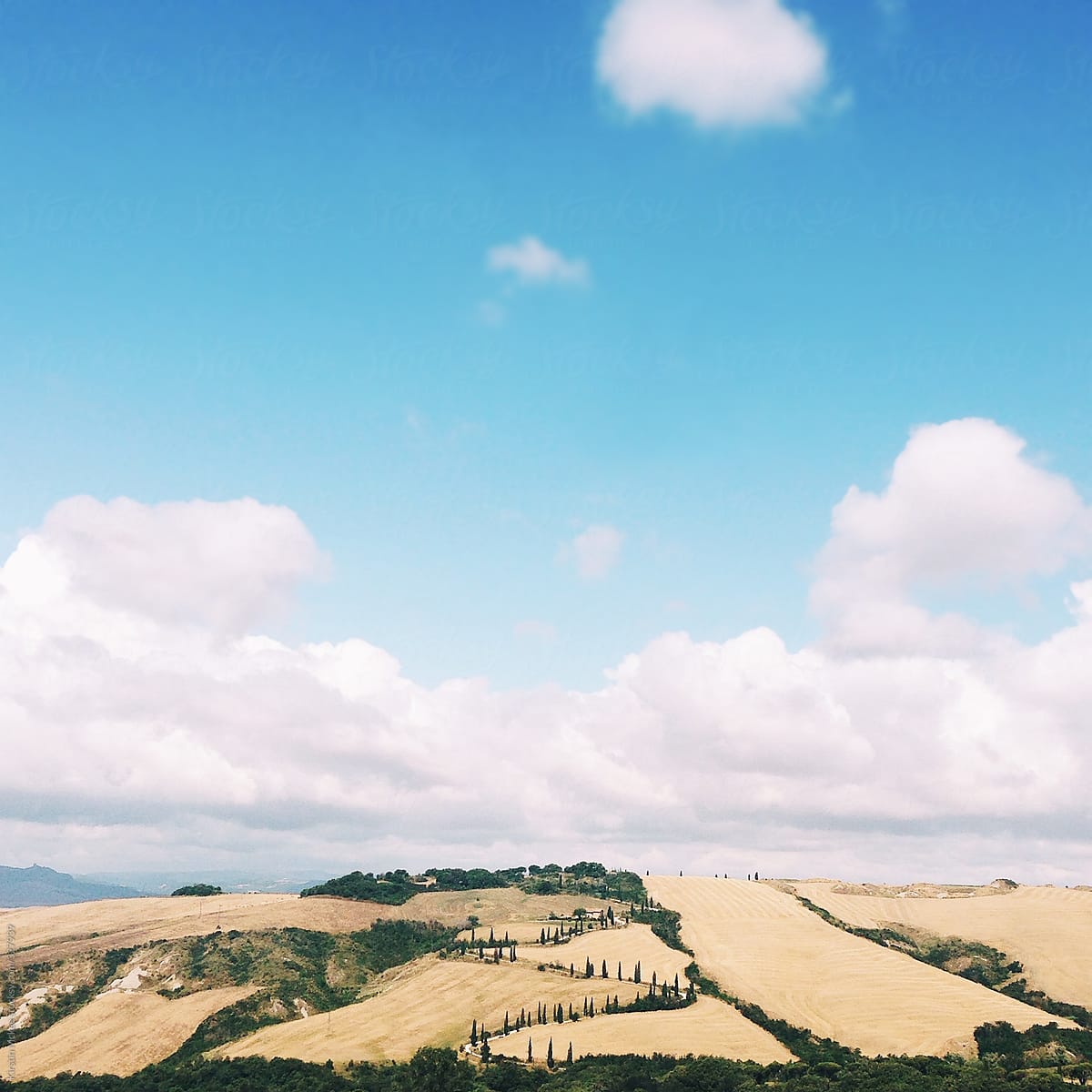 "View Of Hills In Tuscany" by Stocksy Contributor "Kirstin Mckee" - Stocksy