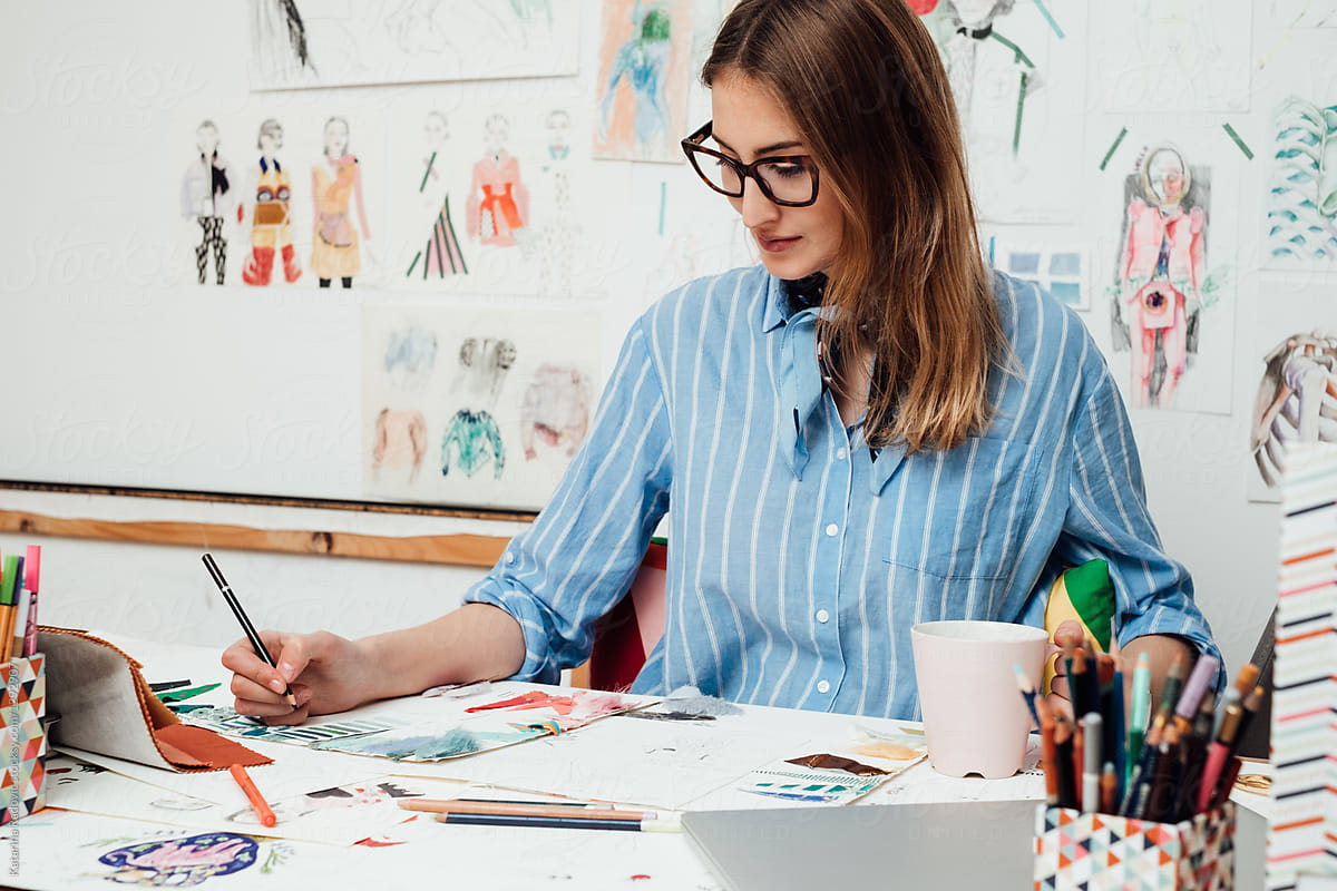 "Female Designer Working In Her Office" by Stocksy Contributor ...