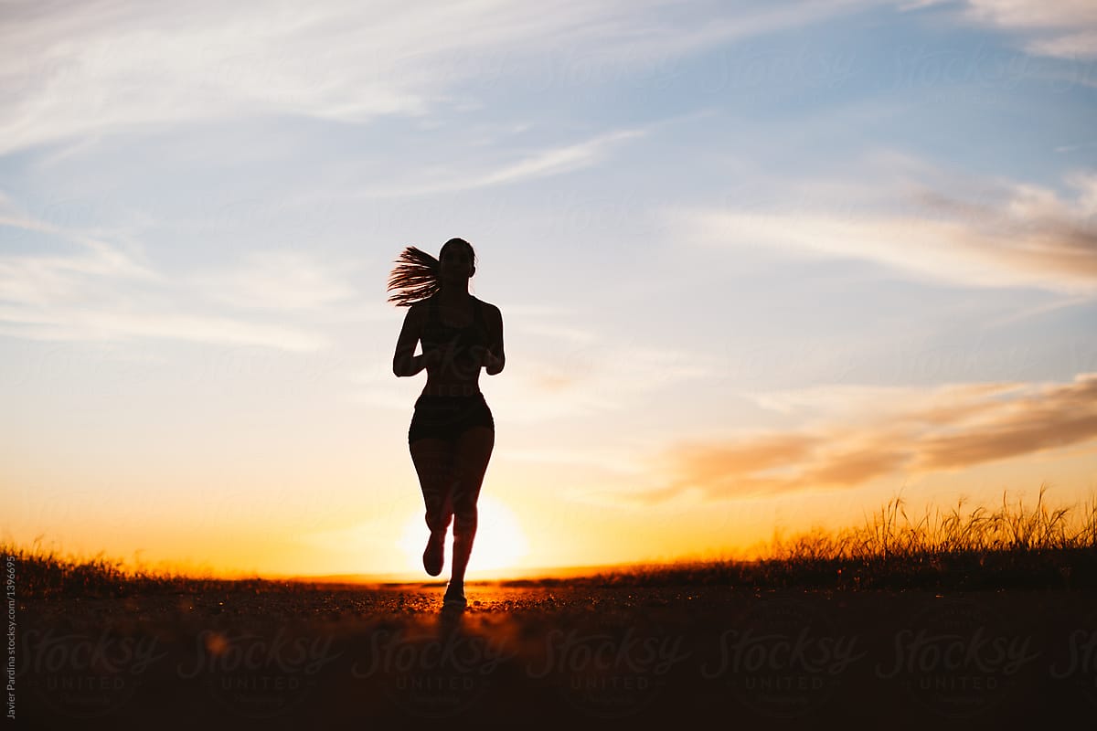 "Training On Nature Landscape At Sunset" by Stocksy Contributor ...