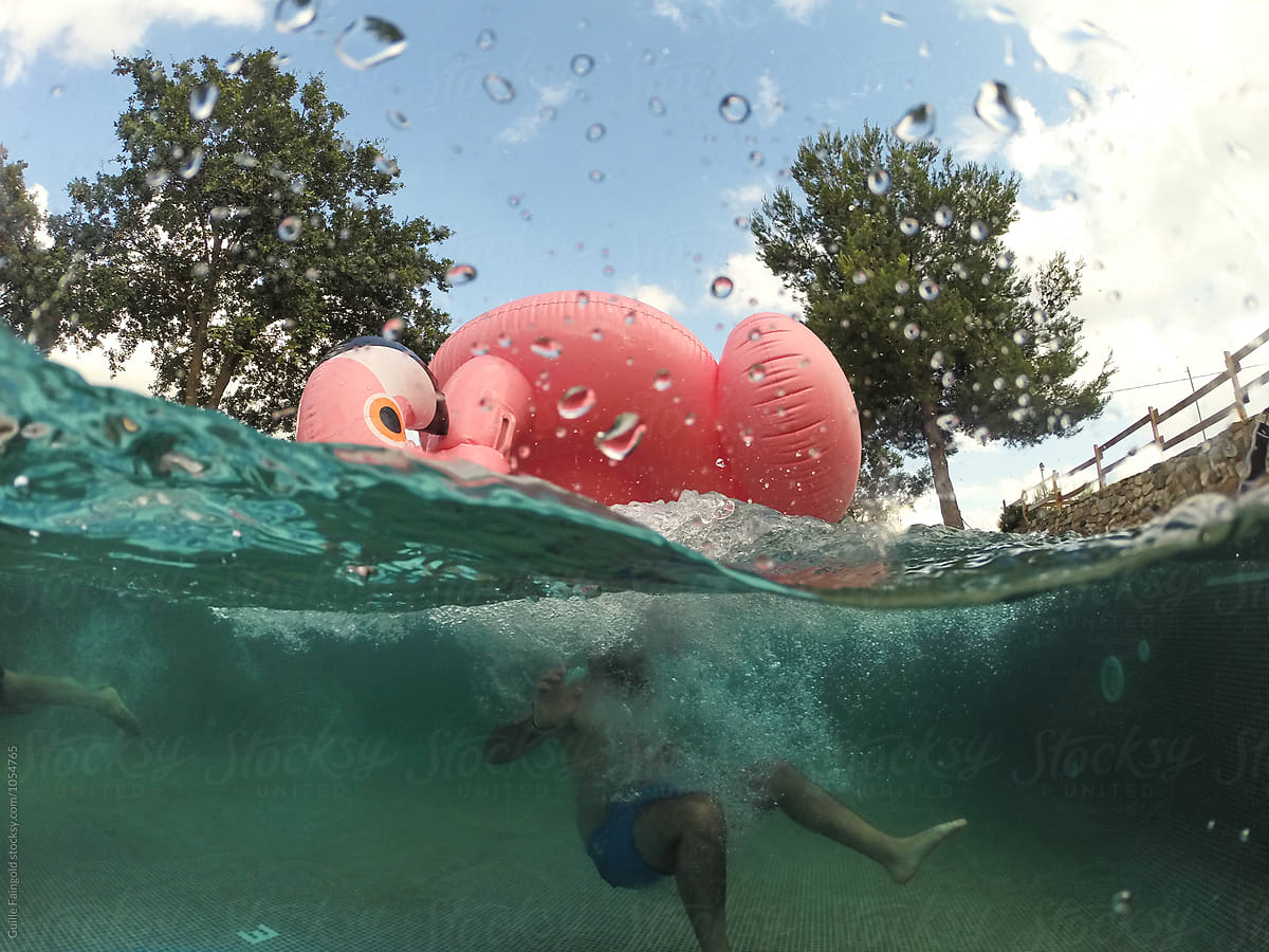 "Underwater Shot Of Person Jumping In Pool" by Stocksy Contributor ...