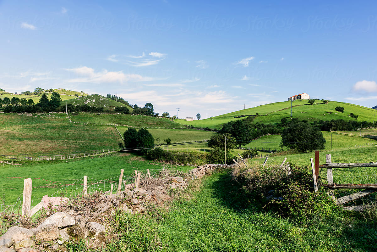 "Farm On The Top Of A Mountain In The Basque Country" by Stocksy ...