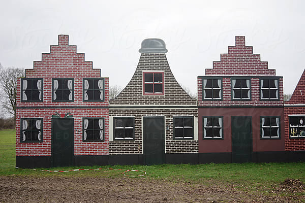 Old Dutch Homes Group Of Amsterdam Houses Facades Of European Old