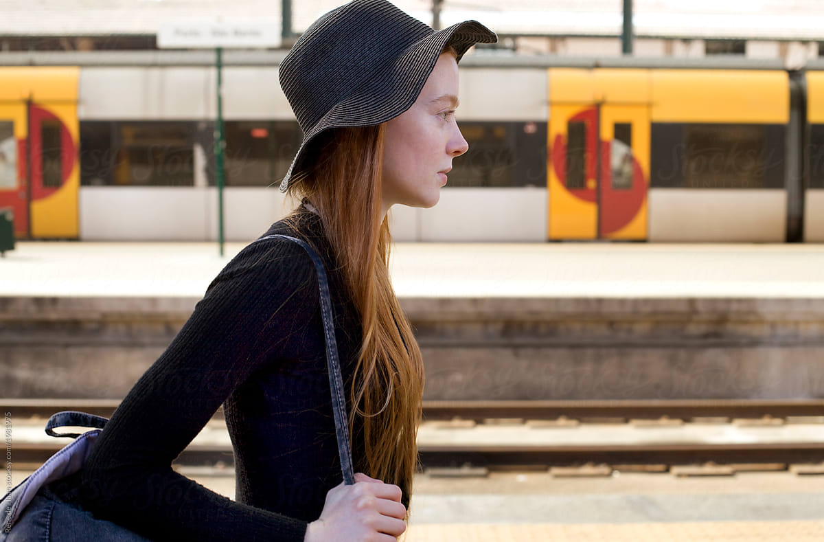 "Young Woman On Platform Of Train Station" by Stocksy Contributor "Rene ...