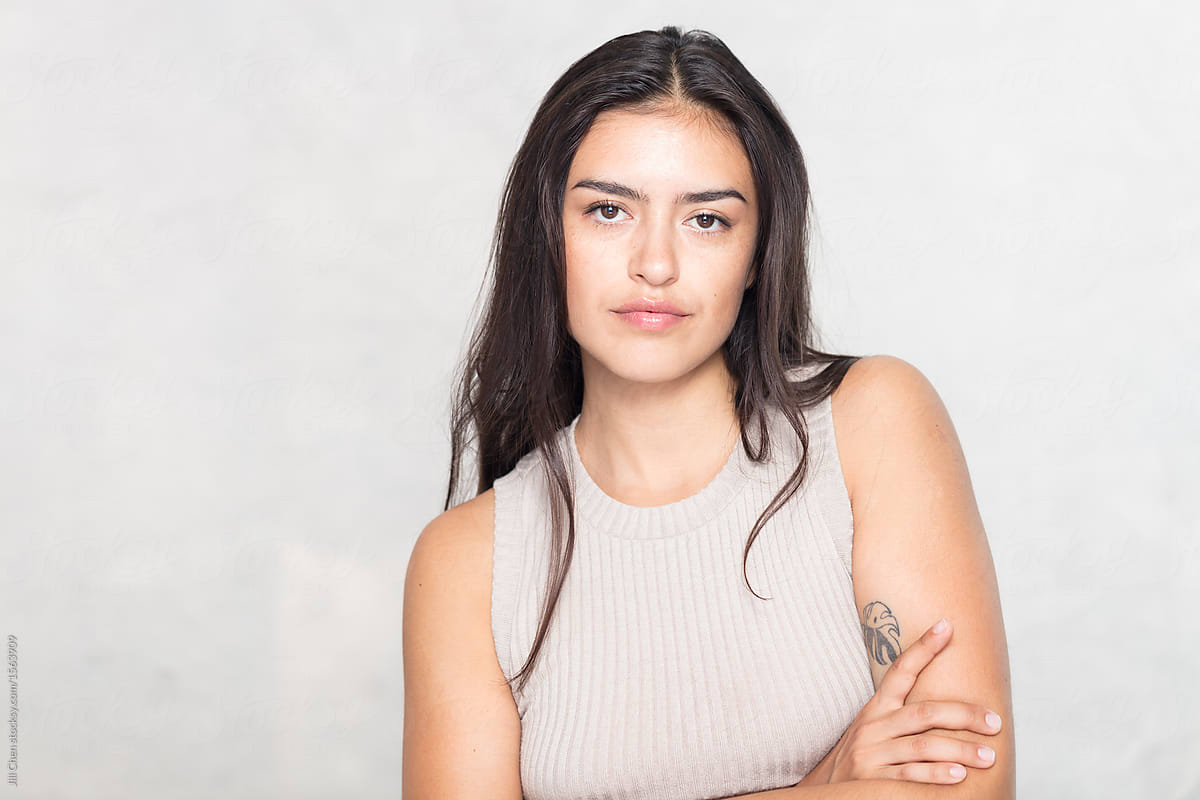 "Strong, Confident, Latino Woman" by Stocksy Contributor "Jill Chen ...