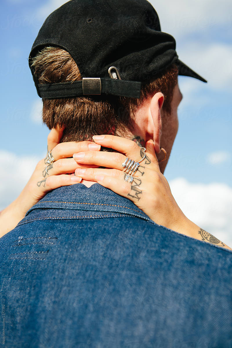"Womans Hands Around The Neck Of An Anonymous Man." by Stocksy ...