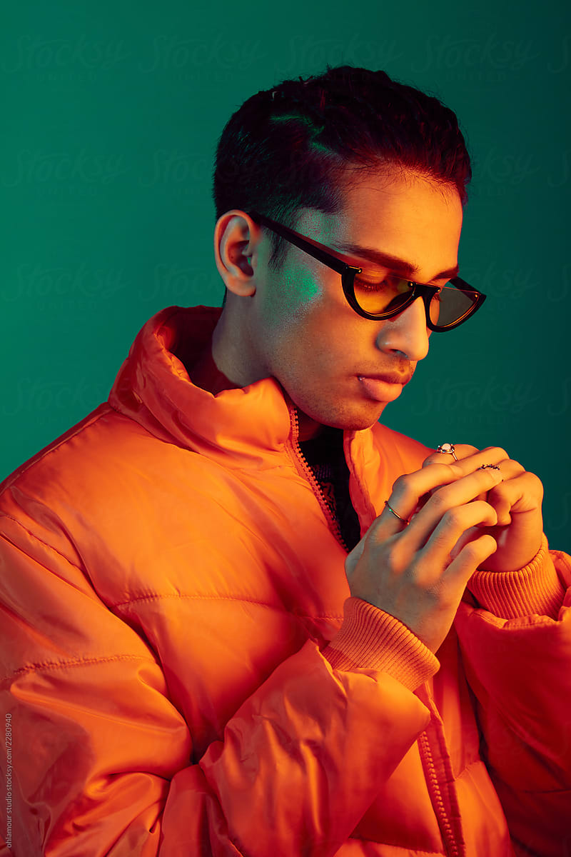 "Colourful Studio Portrait" by Stocksy Contributor "Ohlamour Studio ...
