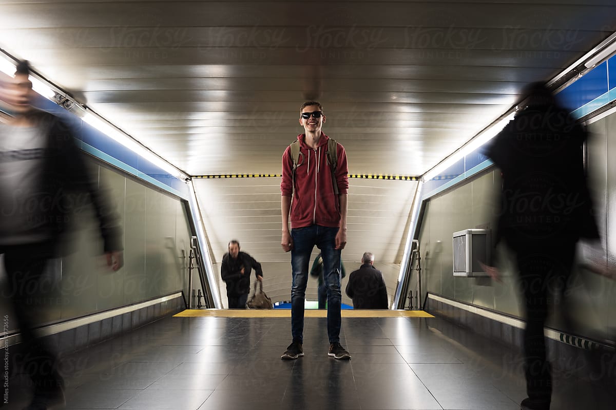 "Content Tall Man In Underground" by Stocksy Contributor "Milles Team ...