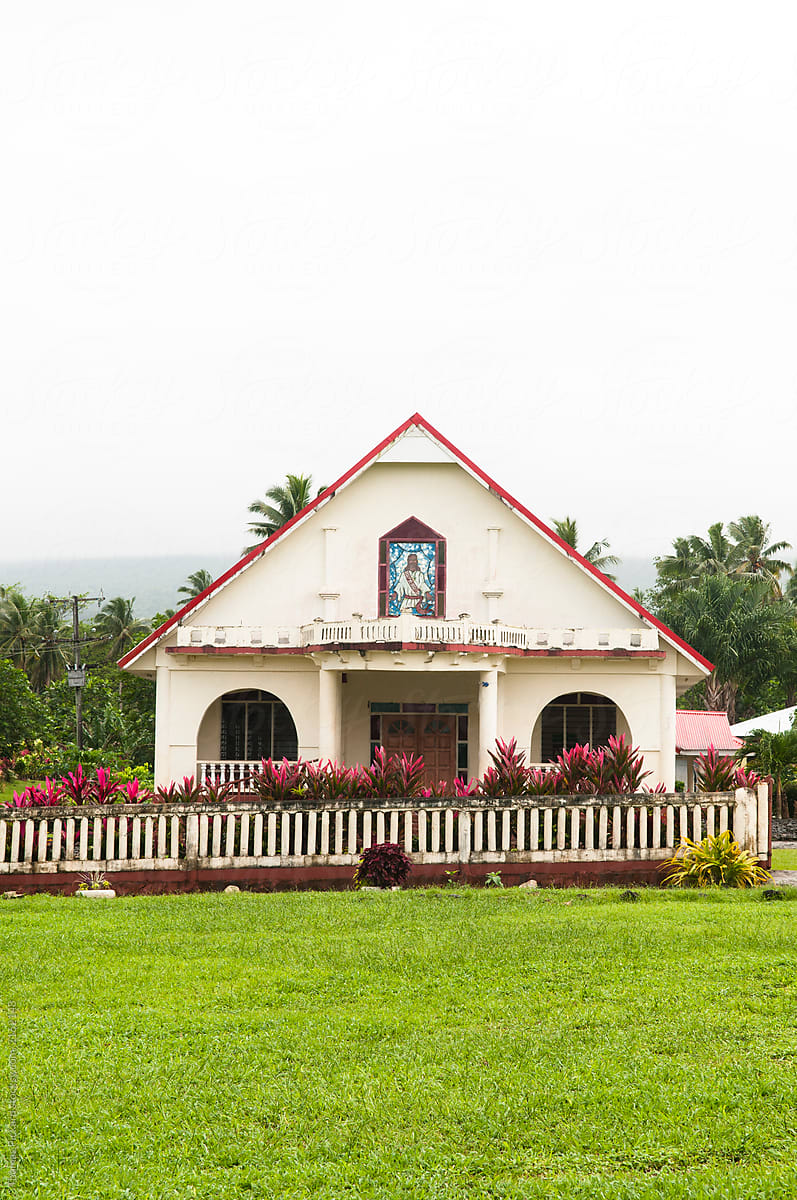 "Church And Grass, Samoa." by Stocksy Contributor "Thomas Pickard ...