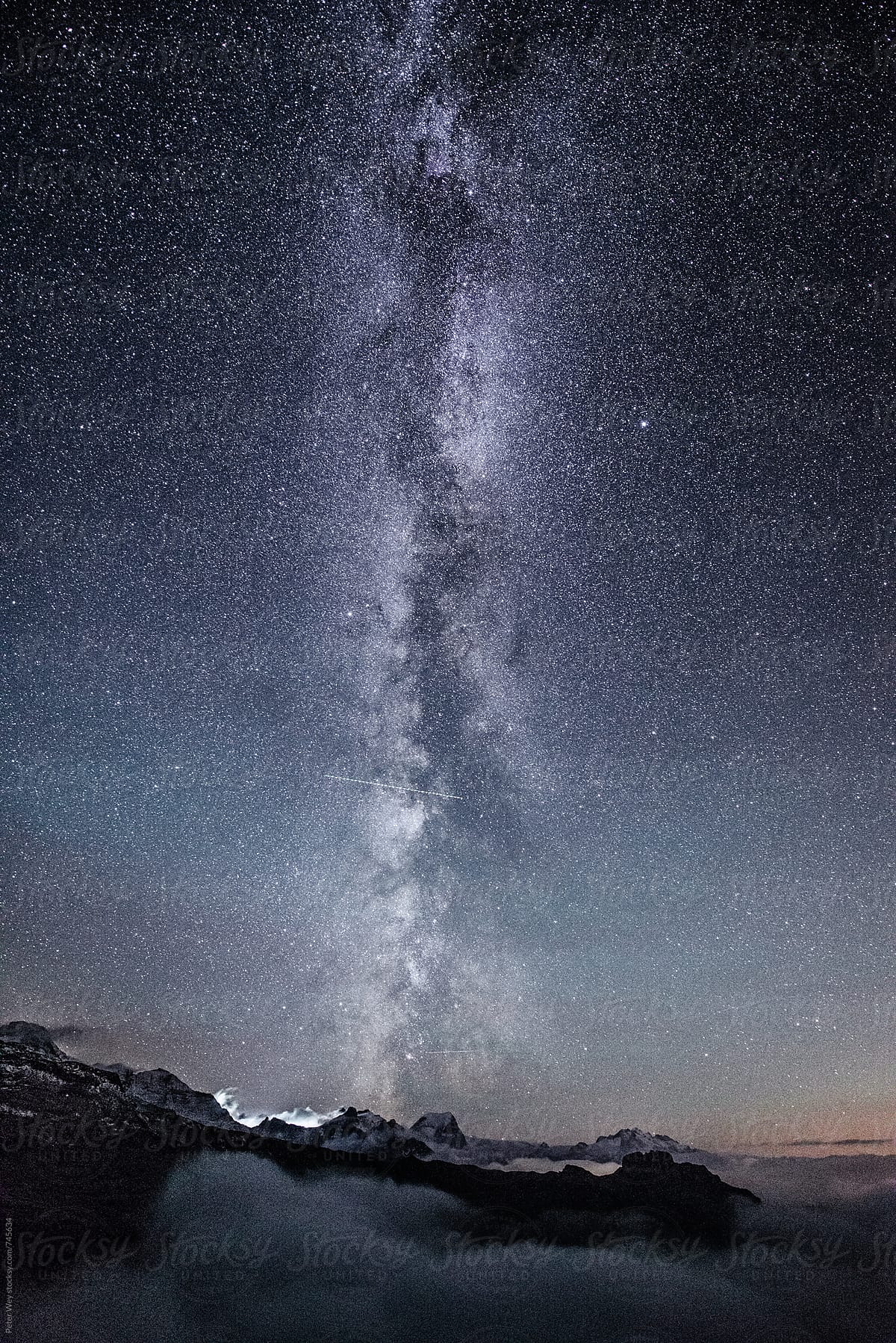 "Nightscape From Legler Mountain Hut" by Stocksy Contributor "Peter Wey ...