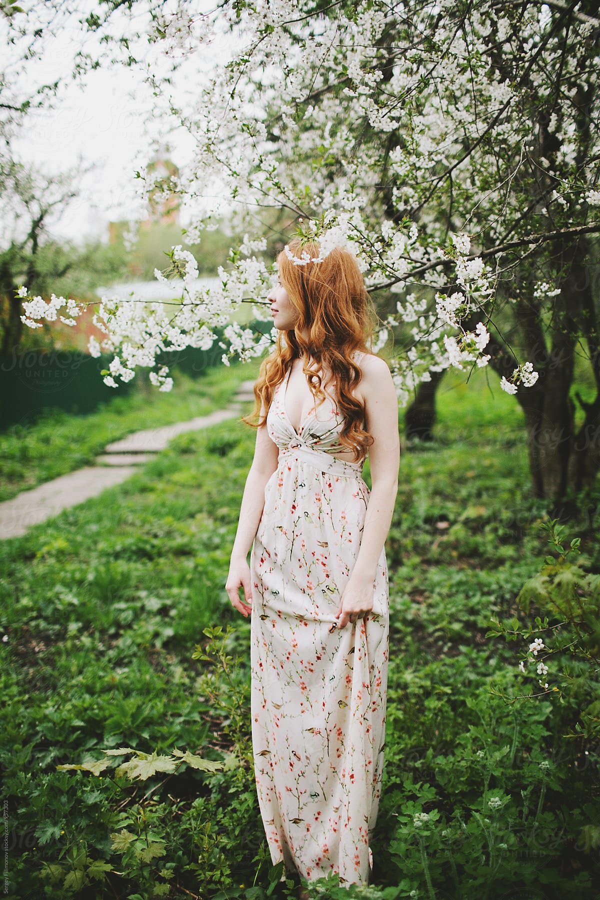 "Portrait Of Young Female In Spring Garden" by Stocksy Contributor ...
