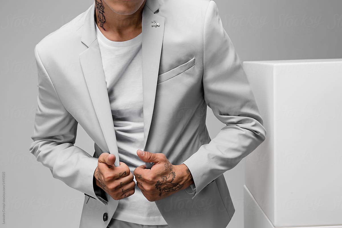 "Cool Monochrome Fashion" by Stocksy Contributor "Leandro Crespi" - Stocksy