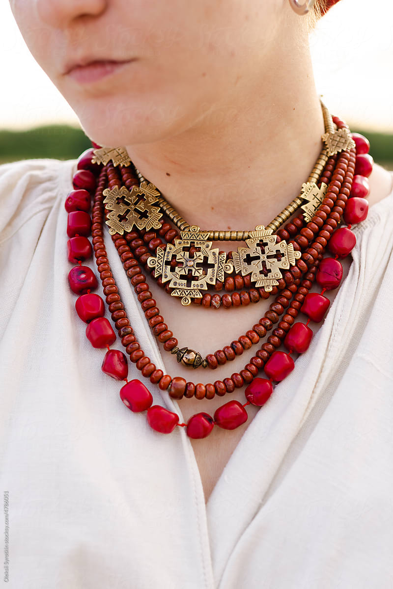 Authentic Ukrainian accessories - Stock Image - Everypixel