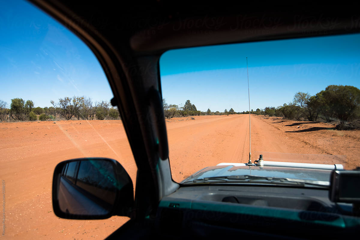 "Outback Australia Through Vehicle Windscreen." by Stocksy Contributor ...
