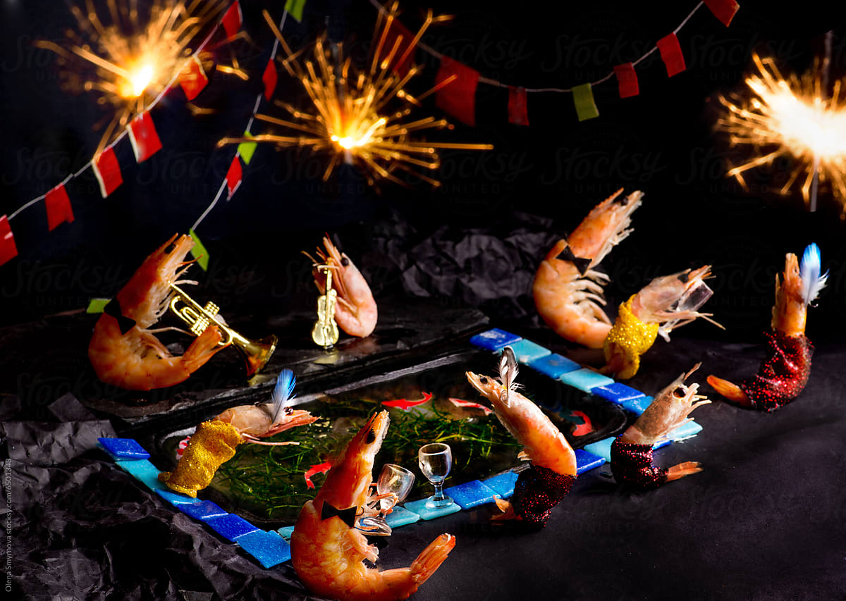 "Lots Of Shrimp Have Fun At The Pool Party" by Stocksy Contributor ...