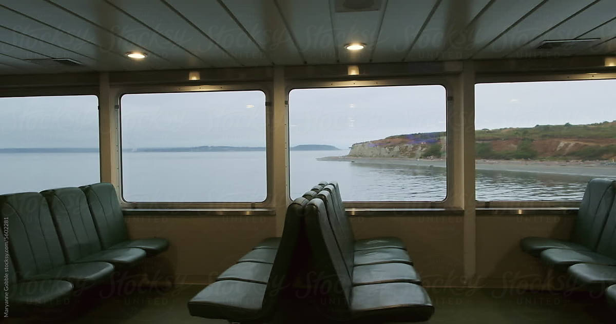 "Empty Seats On PNW Washington Ferry" by Stocksy Contributor "Maryanne ...
