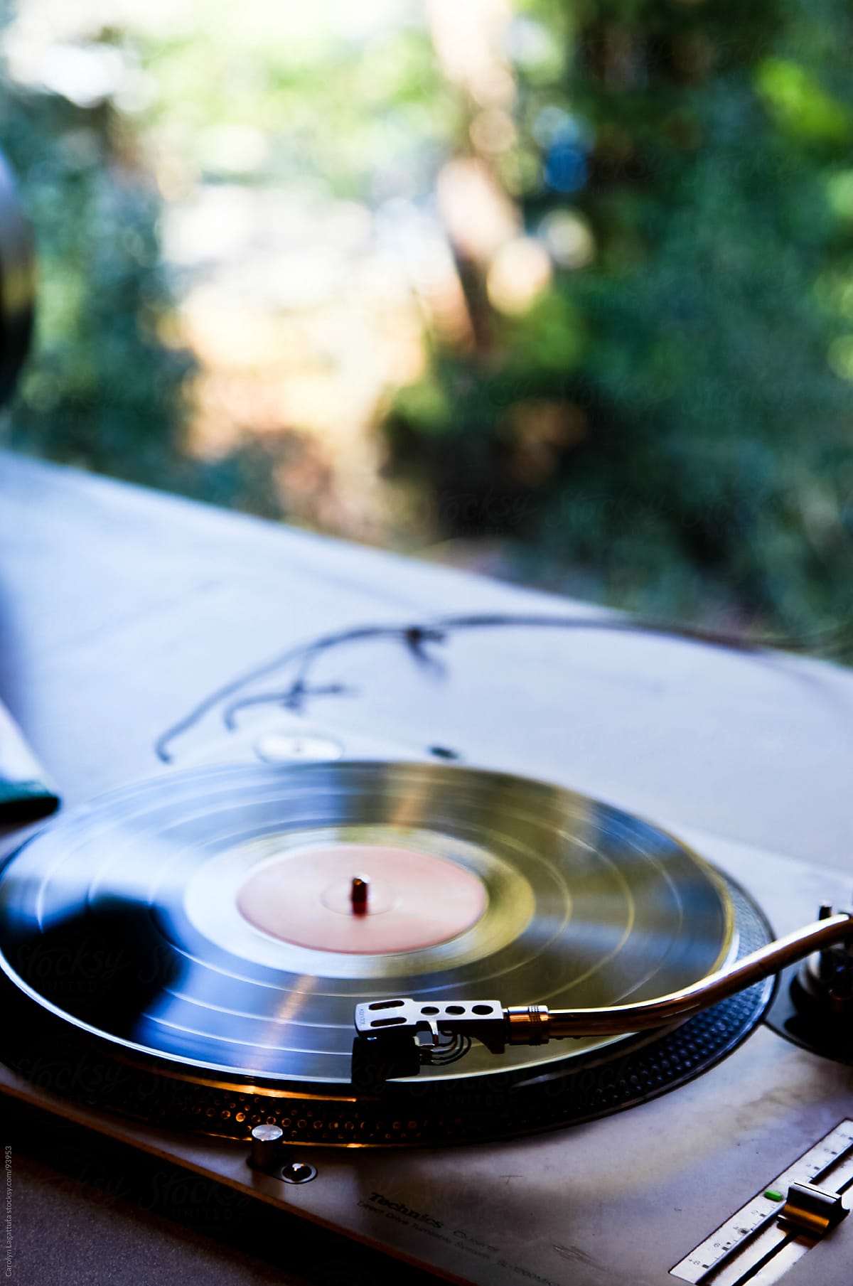 "Vinyl Record On The Turntable" by Stocksy Contributor "Carolyn ...