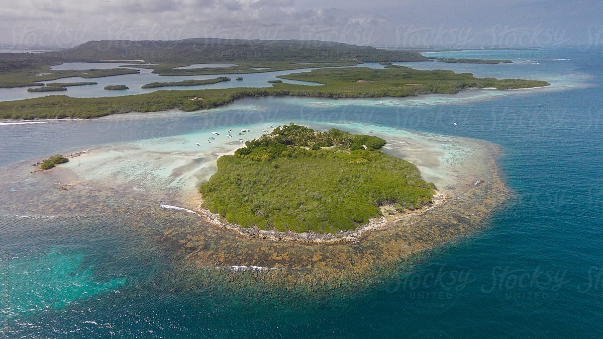 "Aerial View Of A Paradise Desert Island" by Stocksy Contributor ...