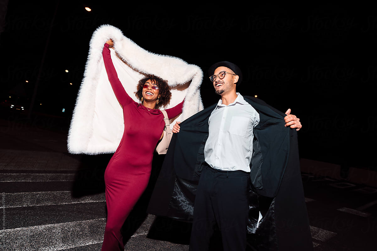 "Flash Snapshot Of Couple Celebrating At Night" by Stocksy Contributor ...