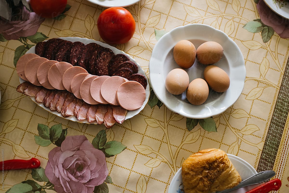 "Breakfast Food On Table From Above" by Stocksy Contributor "Jesse ...