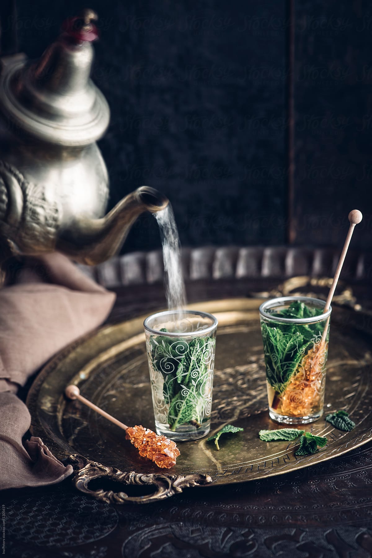 "Drink: Moroccan Green Tea With Mint And Brown Sugar" by Stocksy ...