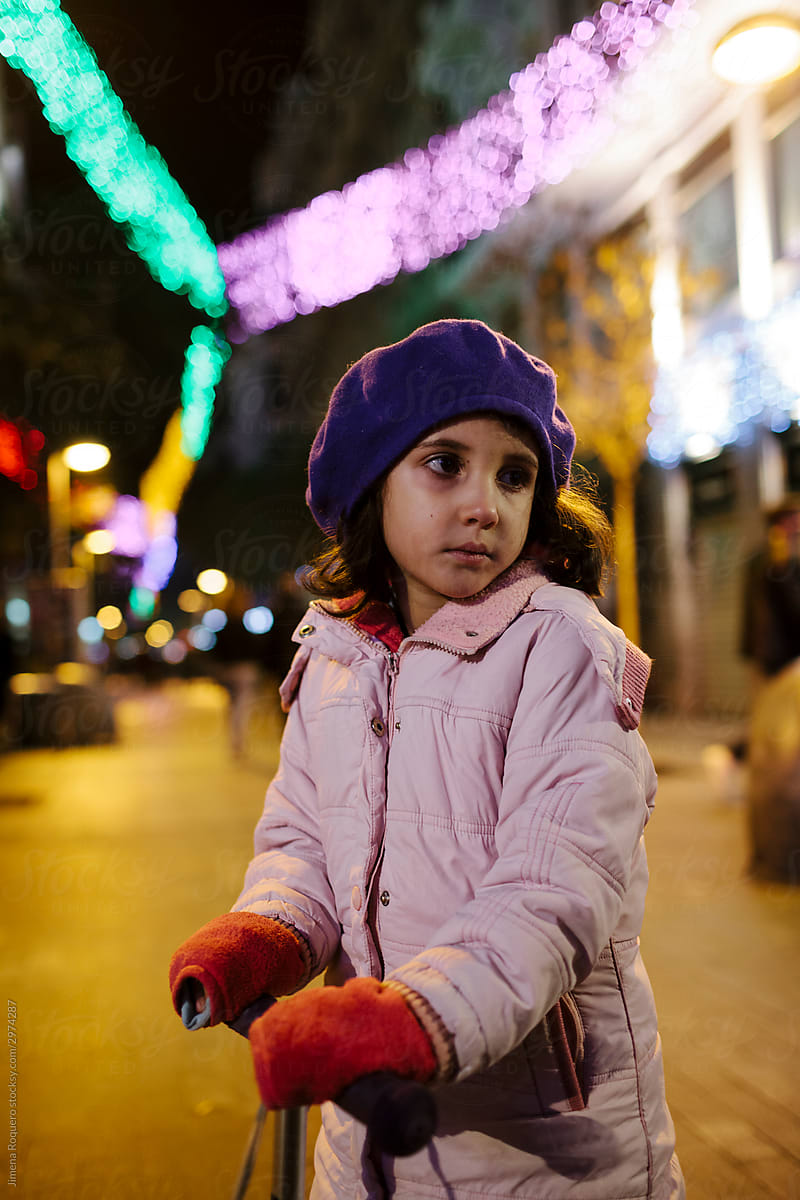 "Kid In The Street At Night" by Stocksy Contributor "Jimena Roquero ...