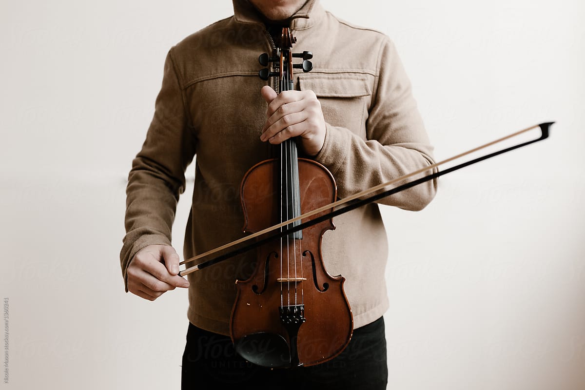 "Man Playing The Violin In Modern Studio" by Stocksy Contributor ...