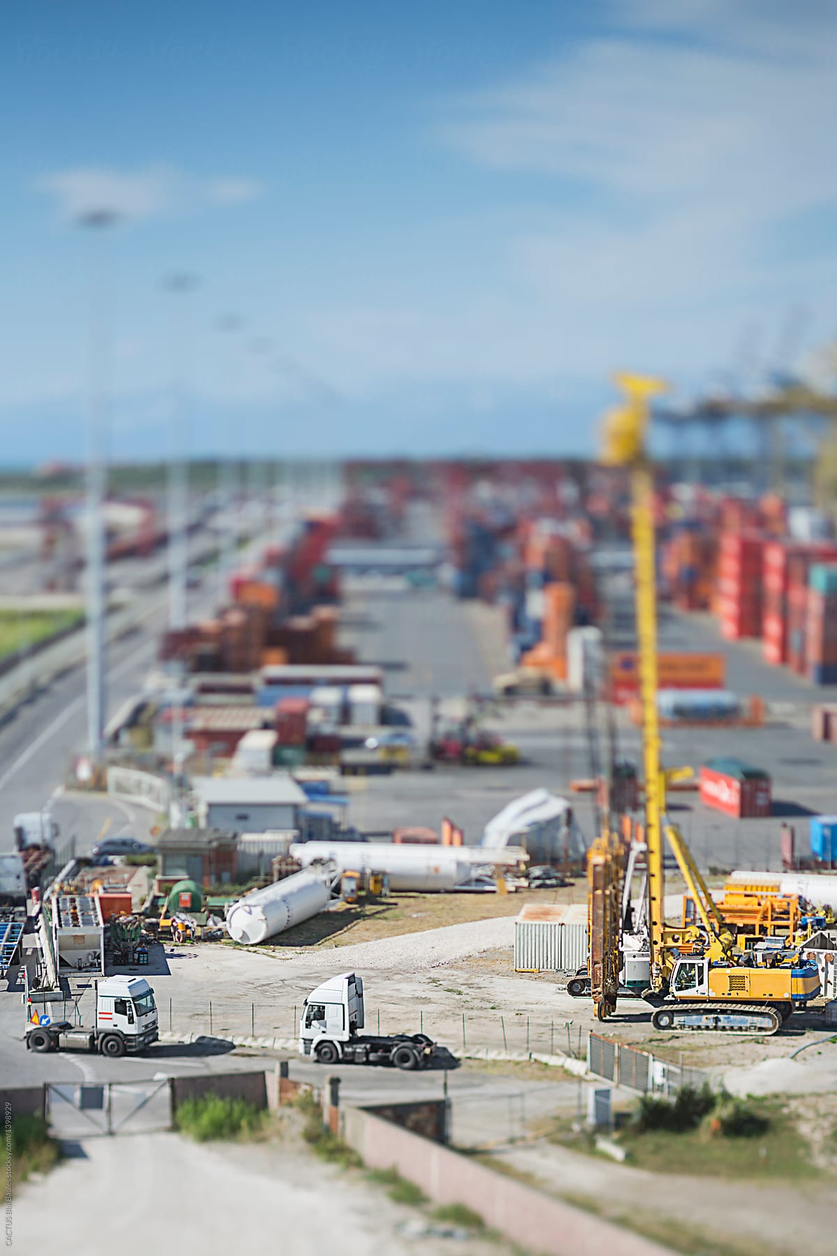 "Shipping Containers In A Port" by Stocksy Contributor "CACTUS Creative ...