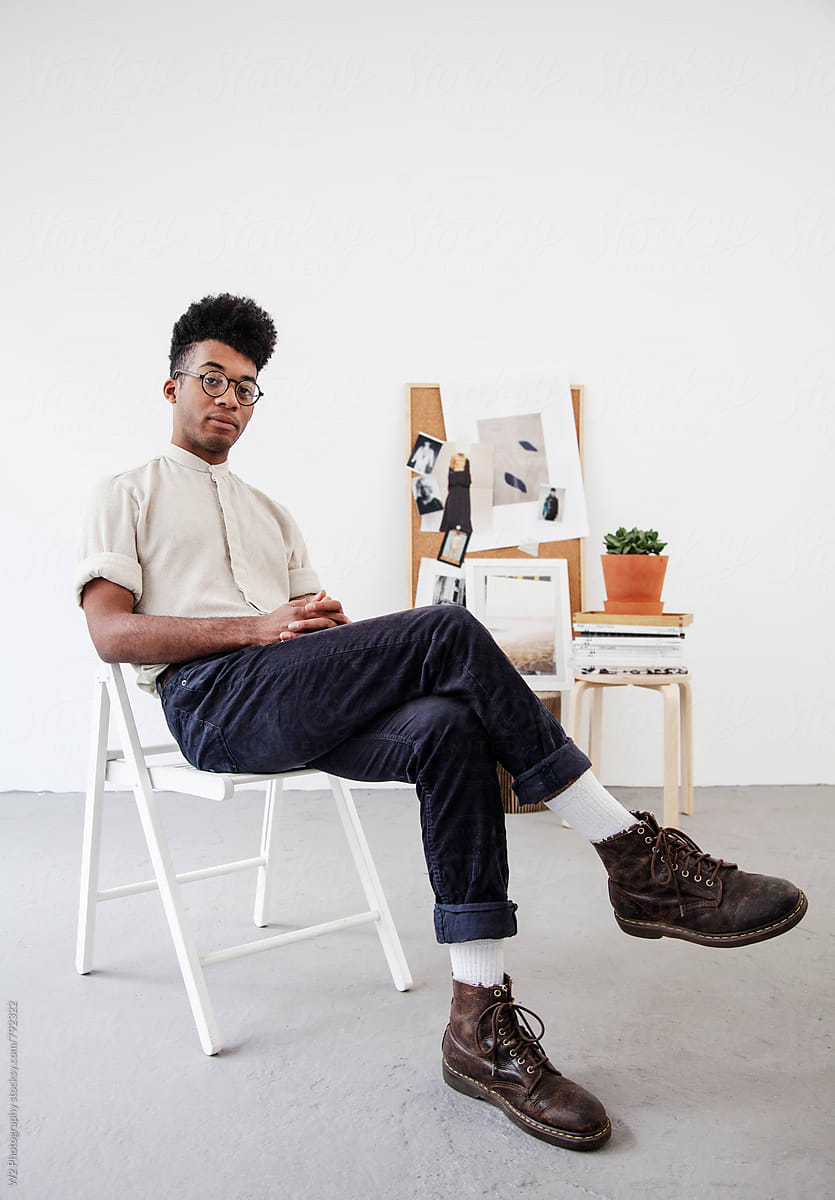 "Portrait Of Cool African Artist In His Studio." by Stocksy Contributor ...