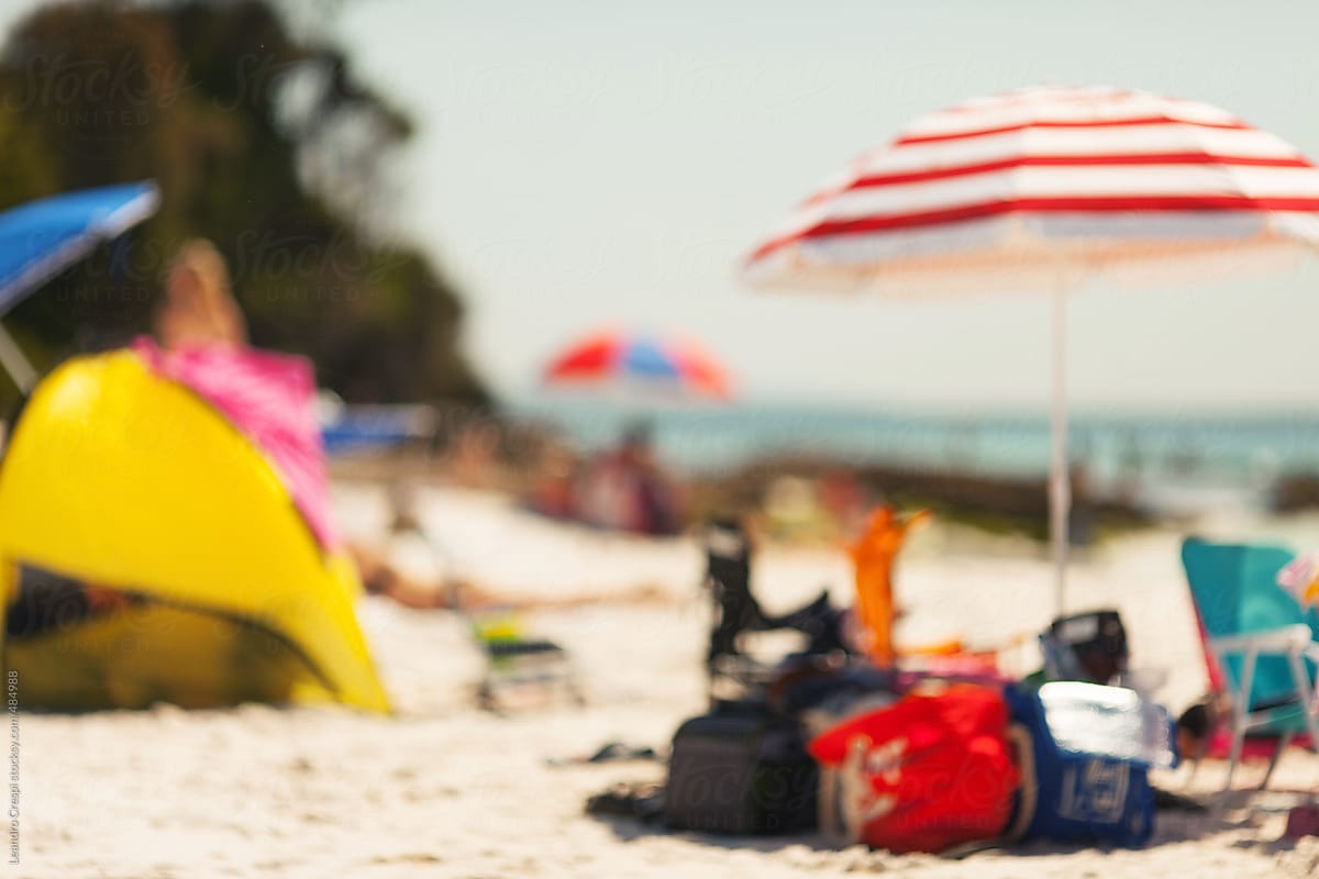 "Out Of Focus Scene, People At The Beach" by Stocksy Contributor ...