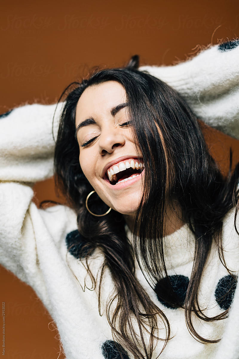 "Portrait Of A Girl Laughing." by Stocksy Contributor "Marc Bordons ...