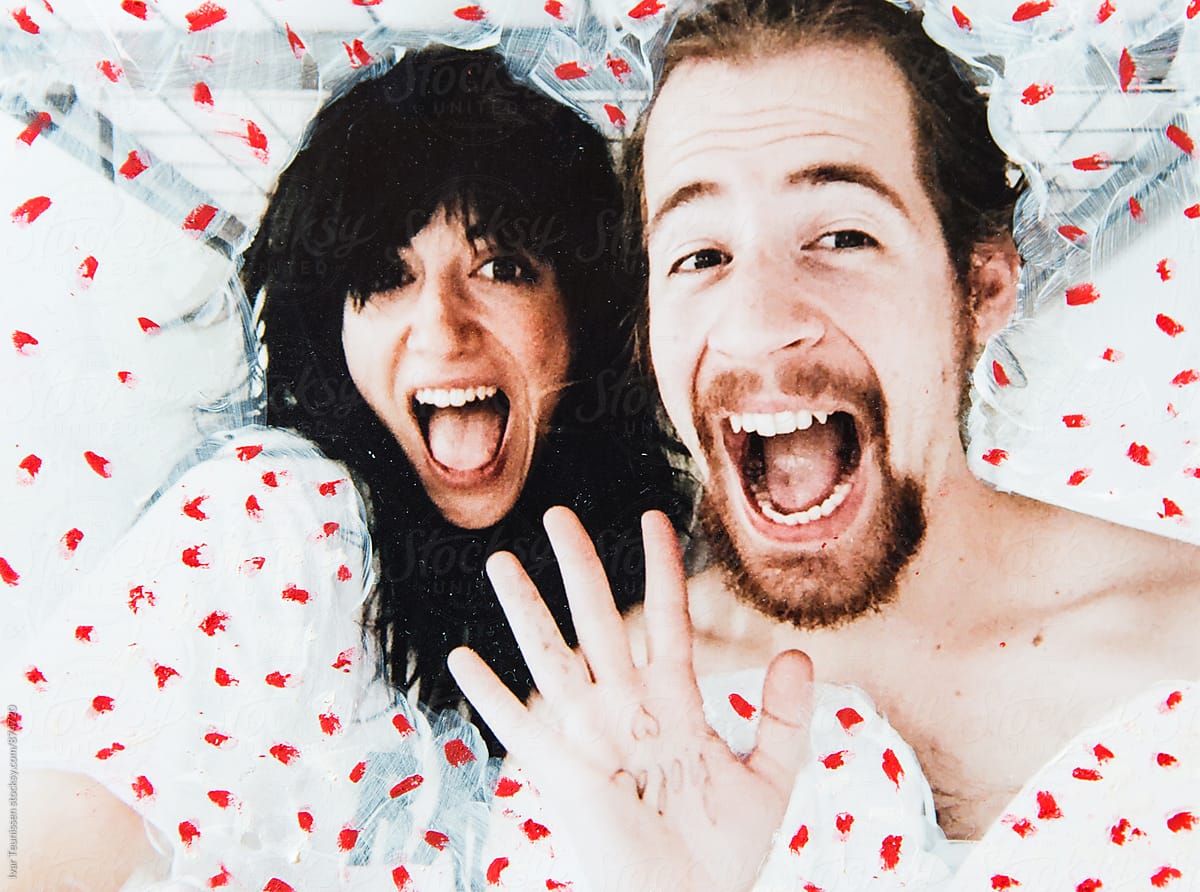 "Hand Painted / Mark Making Photos Of A Young Couple" by Stocksy ...