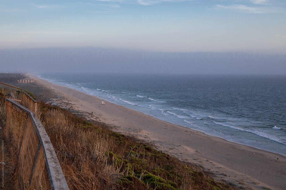 "View Of Monterey Bay From High Above The Ocean" by Stocksy Contributor ...