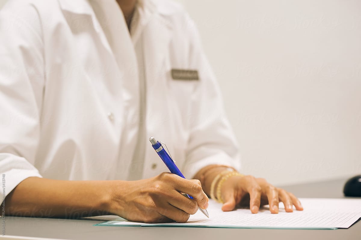 "Closeup Of Female Doctor Taking Notes" by Stocksy Contributor ...