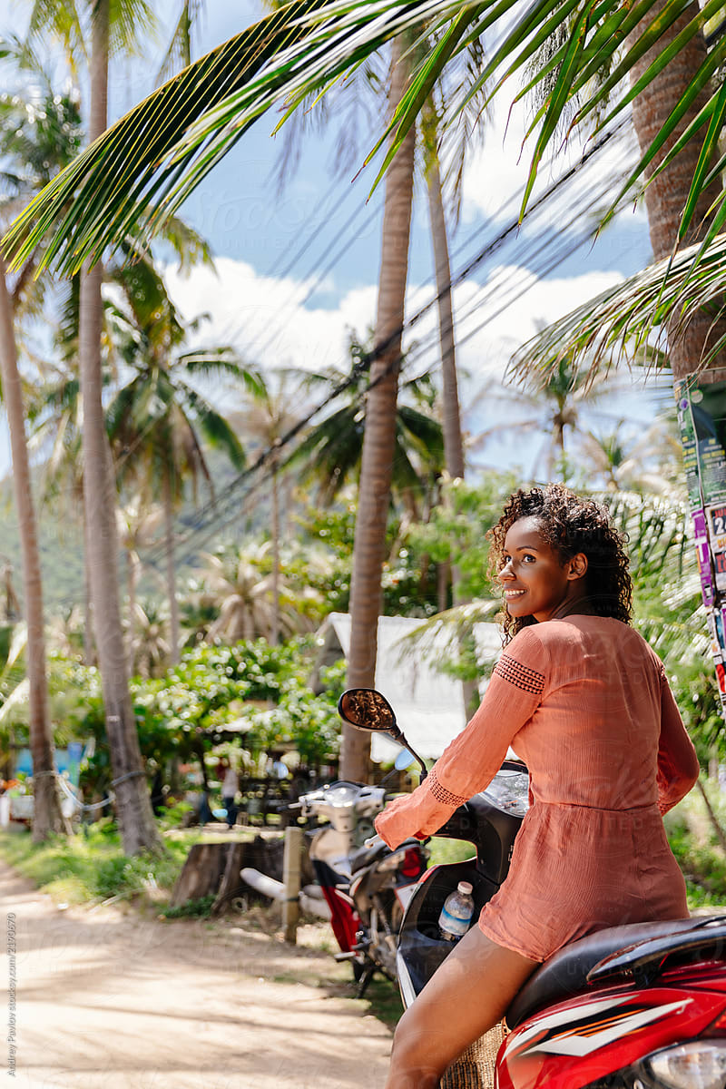 "Woman Driving A Motorcycle" by Stocksy Contributor "Andrey Pavlov ...