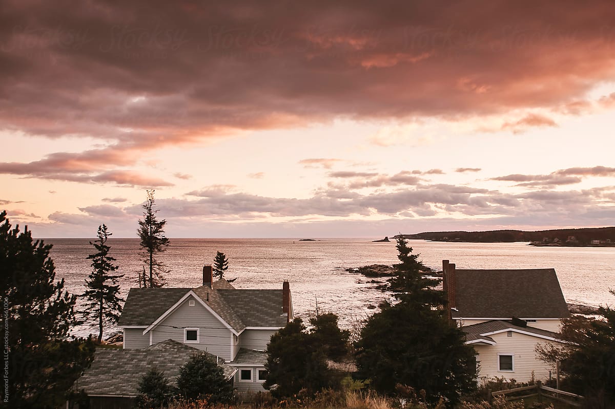 "Coast Of Maine In Fall Landscape" by Stocksy Contributor "Raymond ...