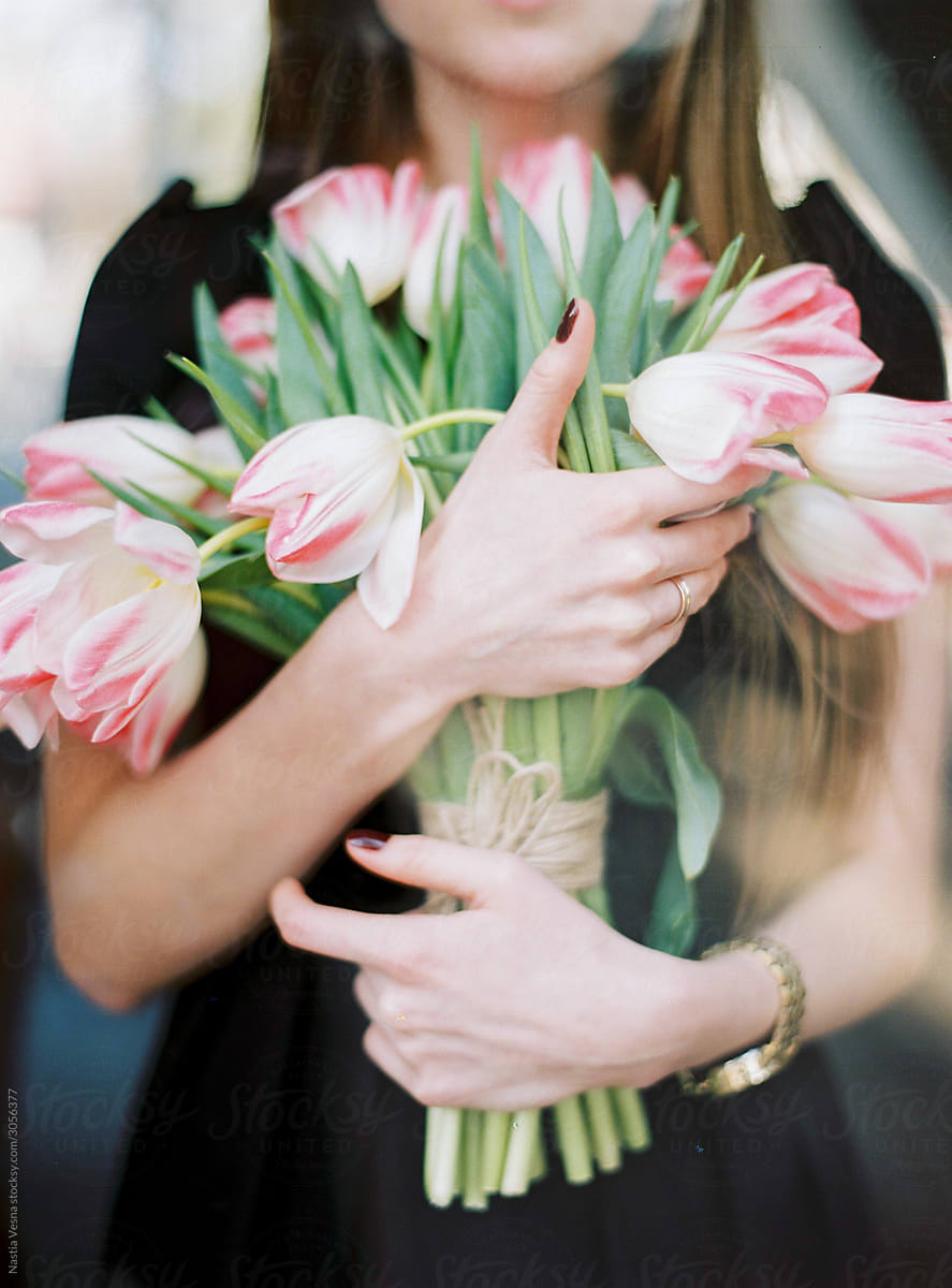 "Bouquet Of Flowers In Hands" by Stocksy Contributor "Nastia Vesna ...