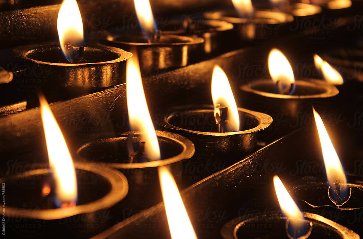 "Candles At A Buddhist Temple. Nepal" by Stocksy Contributor "Gabriel J ...
