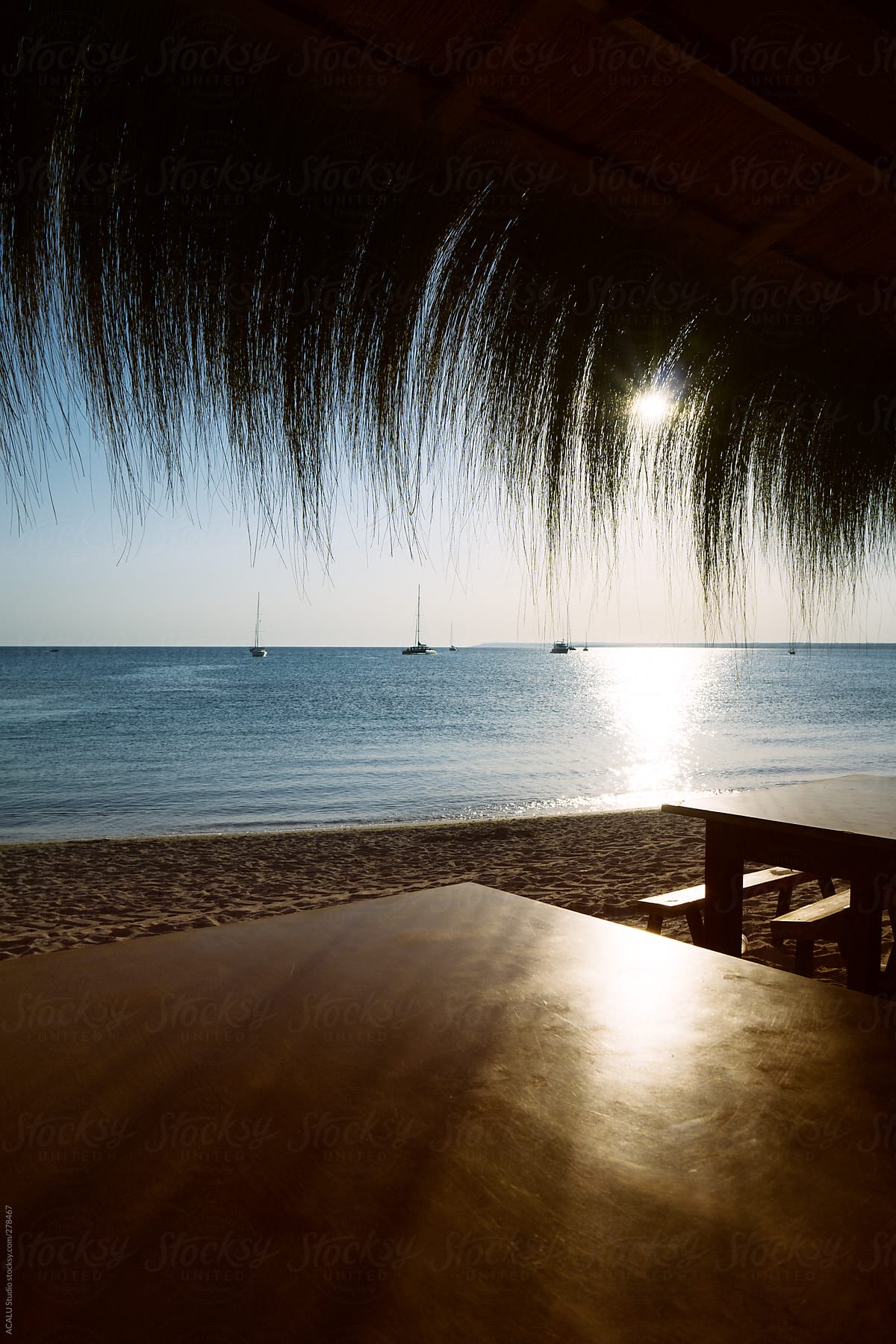 "Pub On The Beach At Sunset" by Stocksy Contributor "ACALU Studio ...