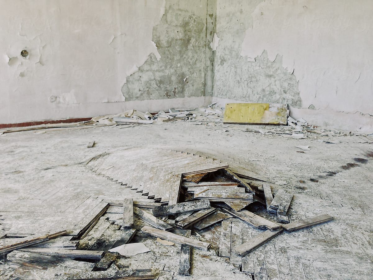 "Destroyed Old Floor" by Stocksy Contributor "Bor Cvetko" - Stocksy