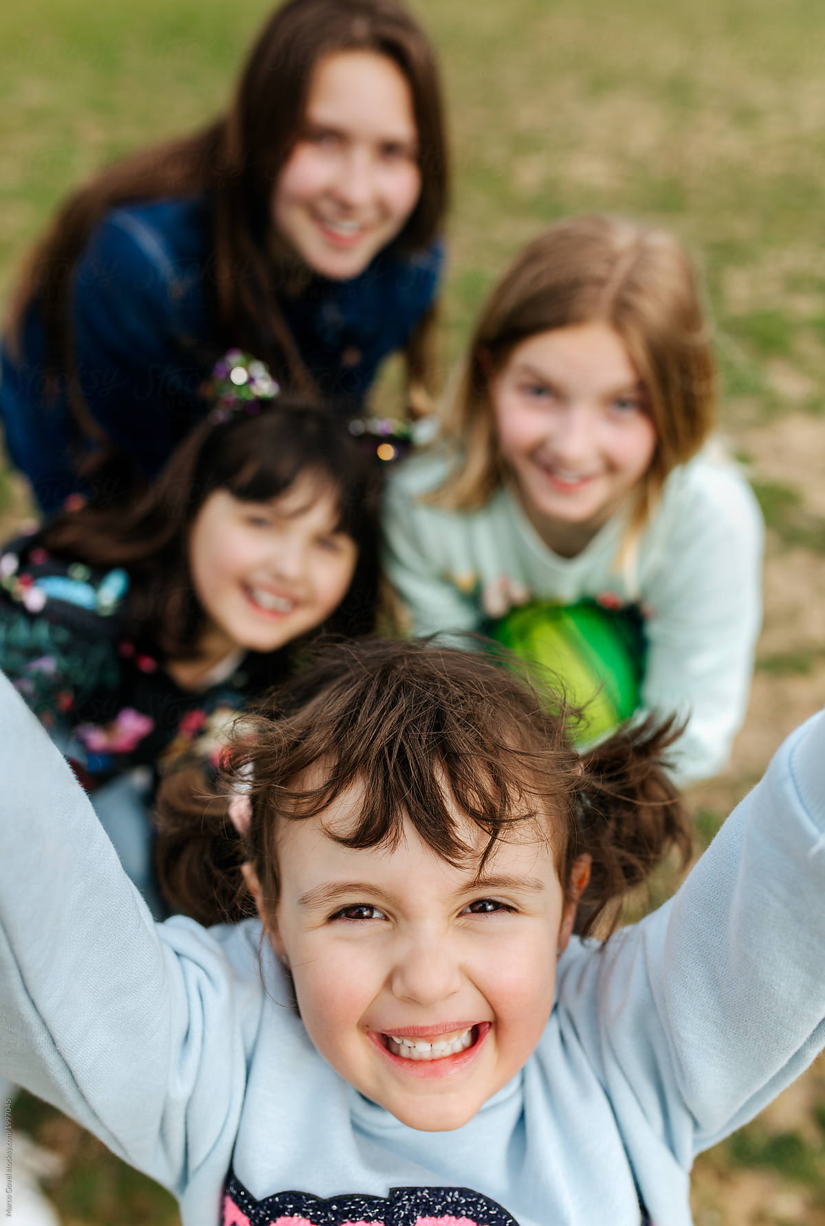 Group Of Little Girls