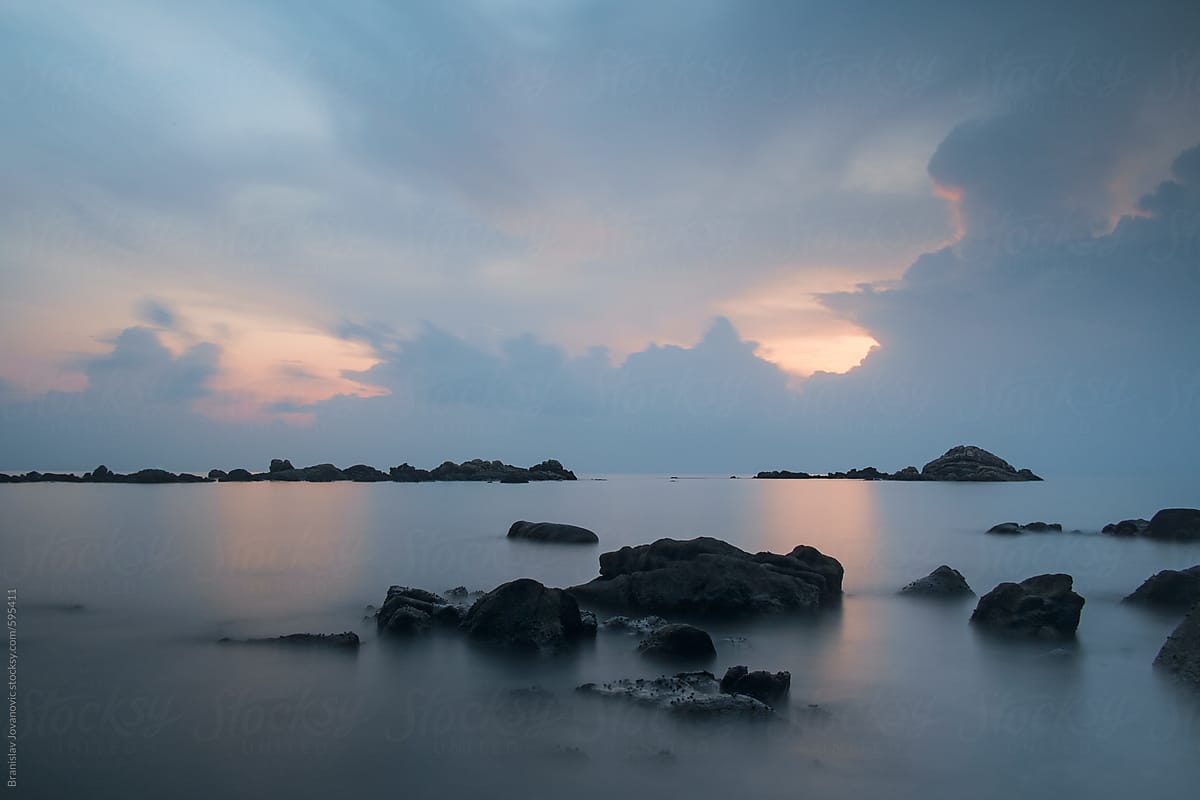 "Seaside Landscape At Sunset" by Stocksy Contributor "B Krokodil" - Stocksy