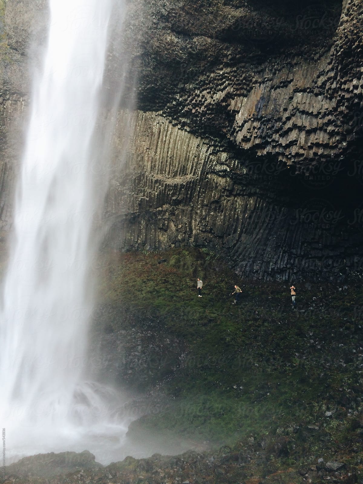 "Three Young Males Walking Behind Waterfall" by Stocksy Contributor ...