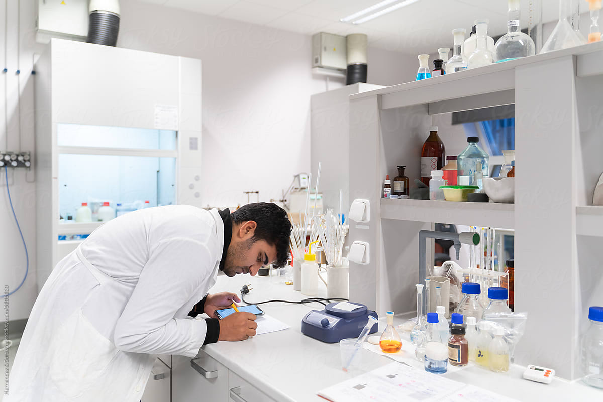 "Scientist Taking Notes In Catalysis Lab" by Stocksy Contributor ...